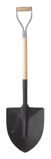 WOODEN RING HANDLED POINT-TIPPED SPADE