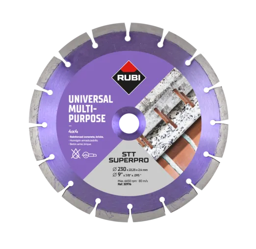 General purpose Segmented diamond blade (STT)