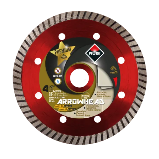 Porcelain tiles diamond blade ARROWHEAD TURBO Porcelain tiles diamond blade ARROWHEAD TURBO